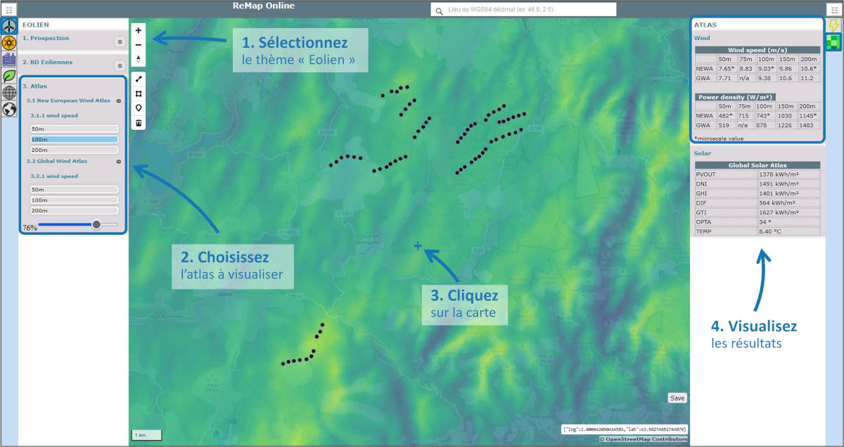 ReMap Online - La carte en ligne